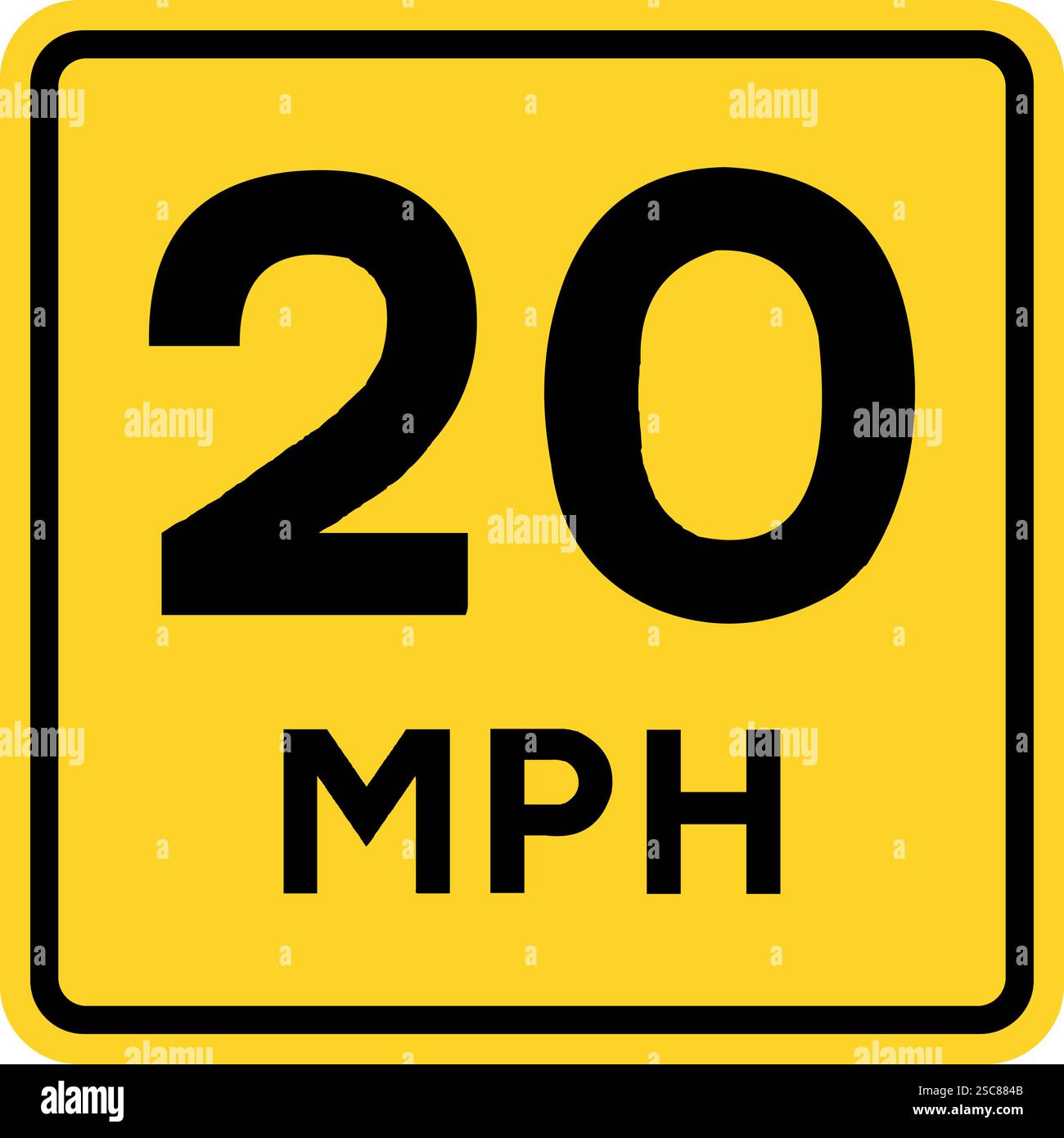 Speed limit 20 mph sign. Road safety signs and symbols Stock Vector Image & Art - Alamy