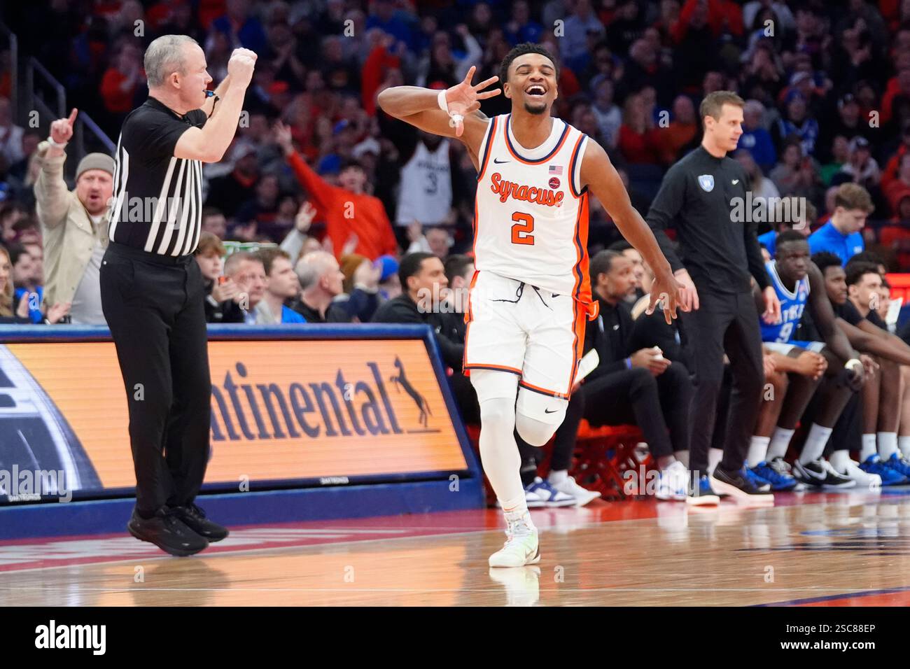 SYRACUSE, NY - FEBRUARY 05: Syracuse Orange Guard J.J. Starling (2 ...