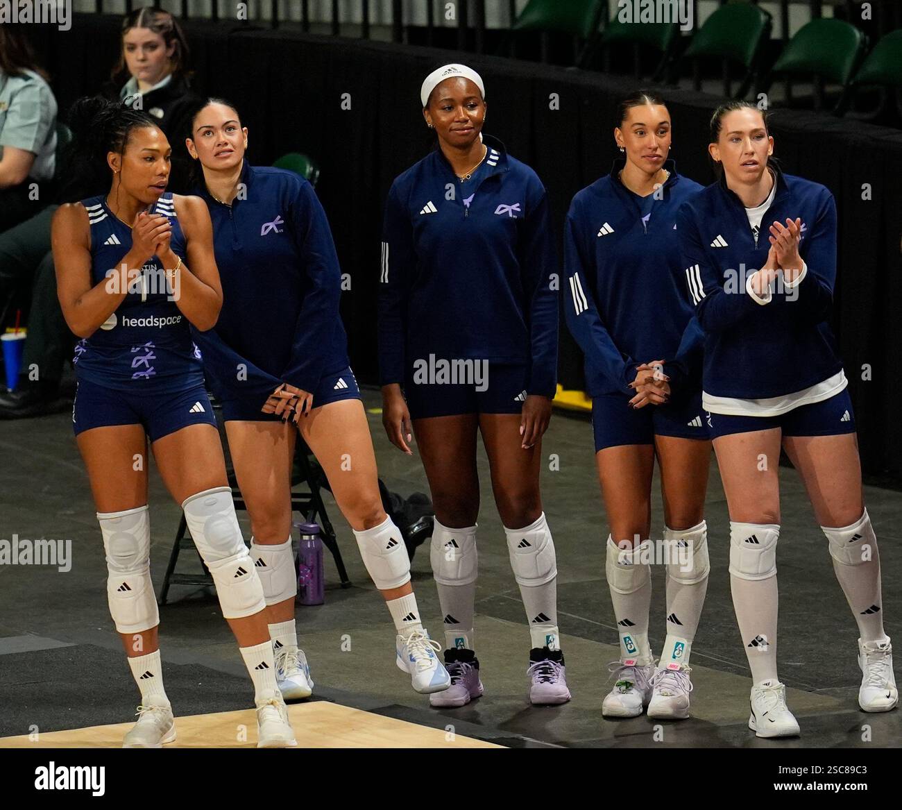 Cedar Park, Texas, USA. 5th Feb, 2025. Austin's KHAT BELL (1), SAIGE KA ...