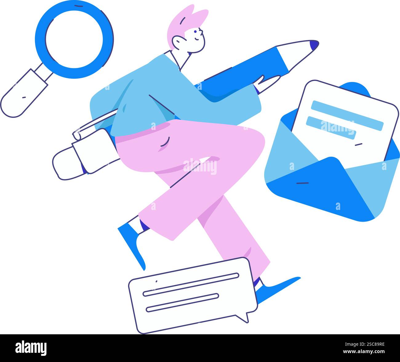 Personnel doing job interview flat vector concept operation hand drawn ...