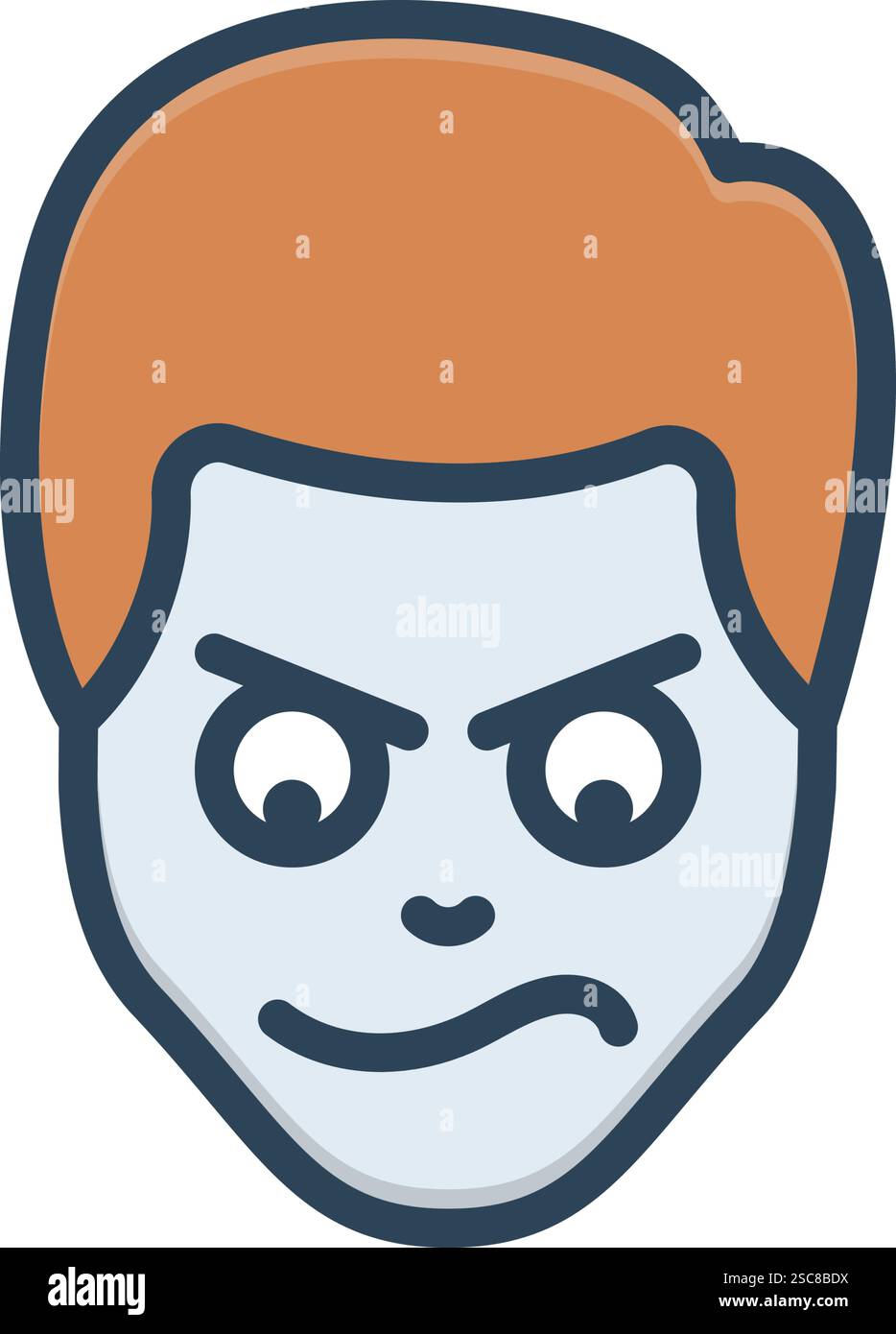Icon for angry, annoyed Stock Vector Image & Art - Alamy