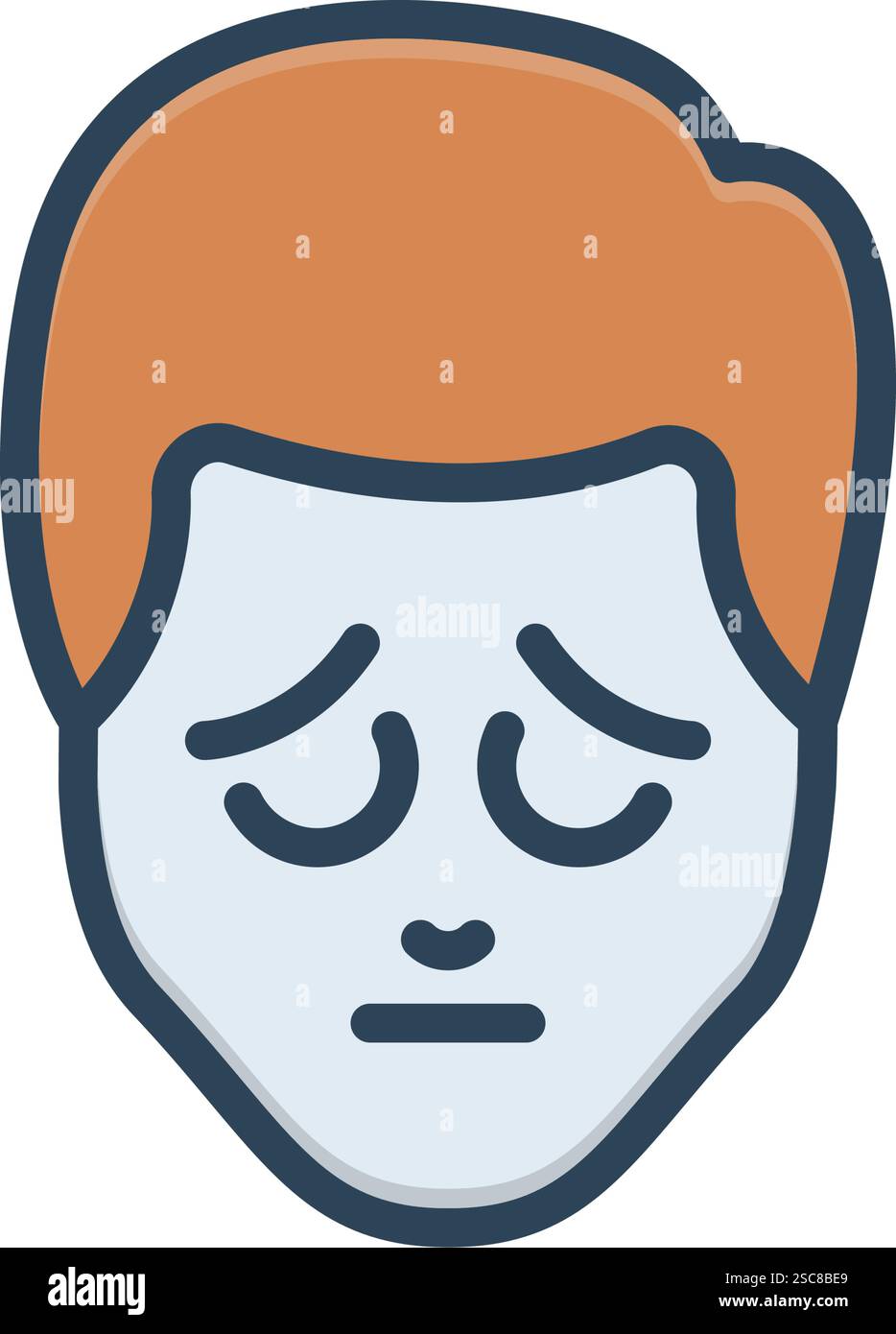 Icon for sad, nostalgic Stock Vector Image & Art - Alamy