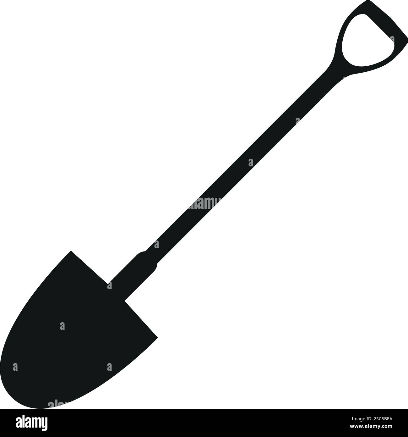 Shovel icon sign. Construction equipment signs and symbols Stock Vector ...