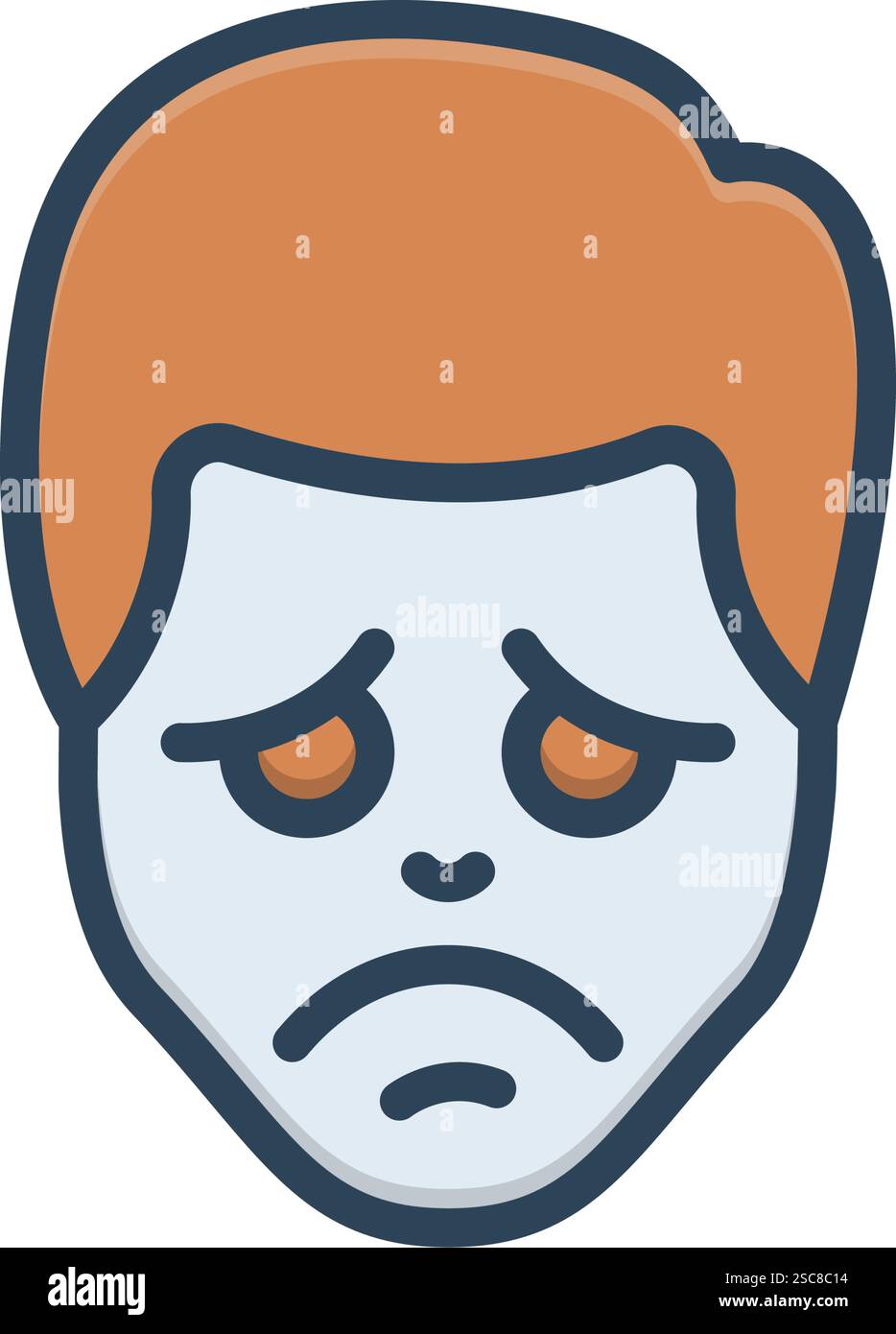 Sad alone lonesome Stock Vector Images - Alamy