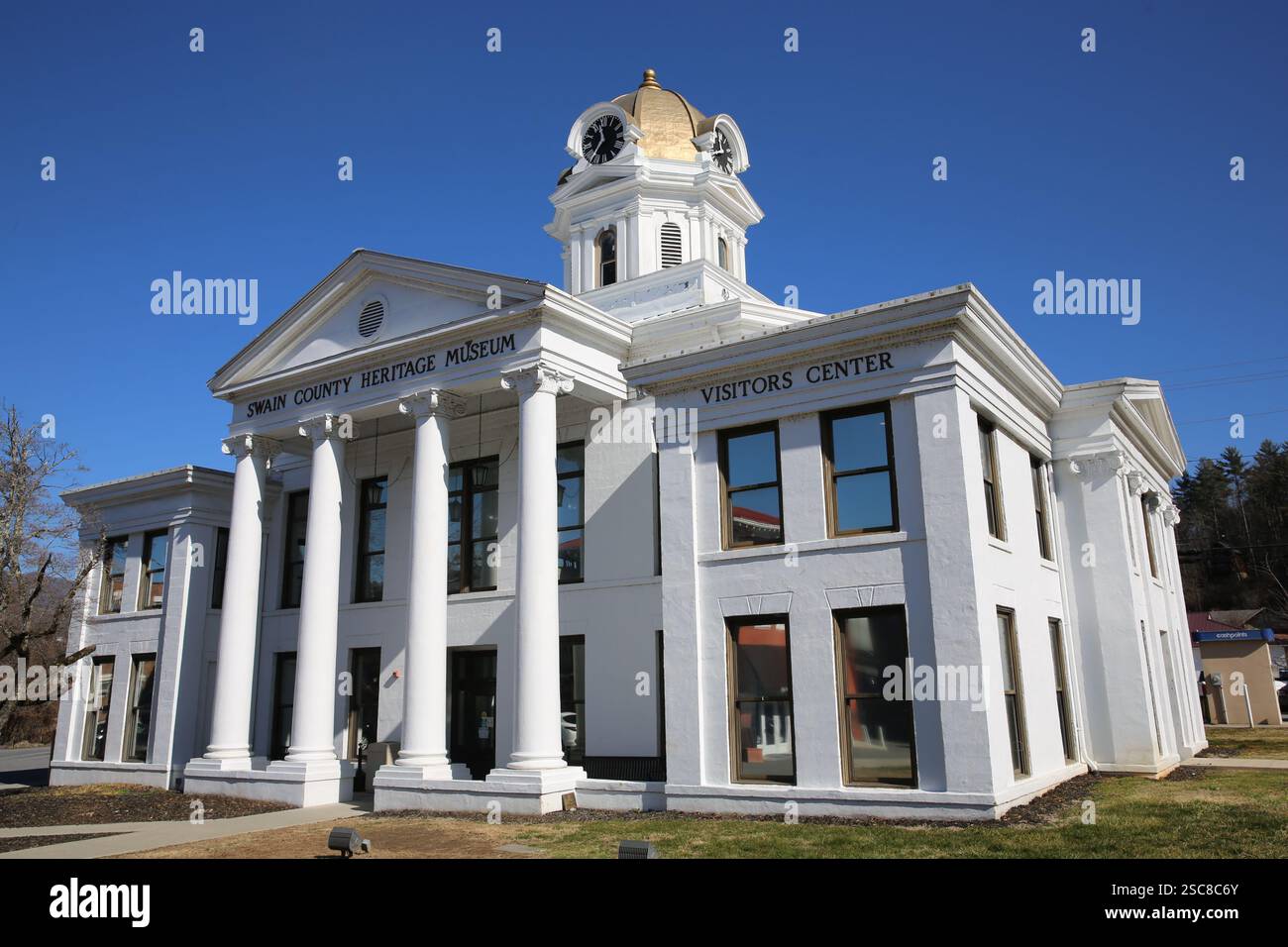 The Swain County Museum and Visitors Center was formerly the historic ...