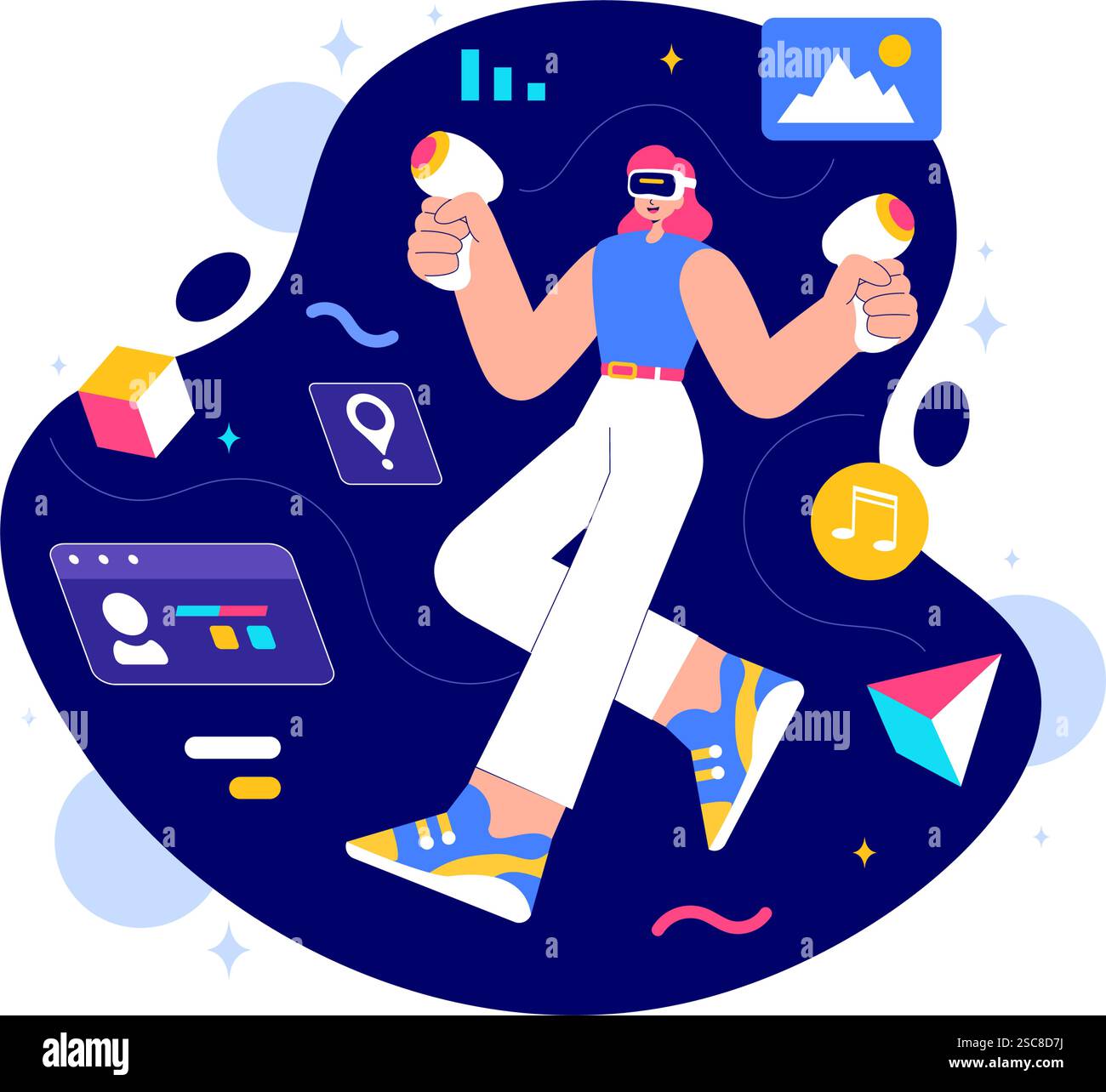 Interactive glasses communication Stock Vector Images - Alamy