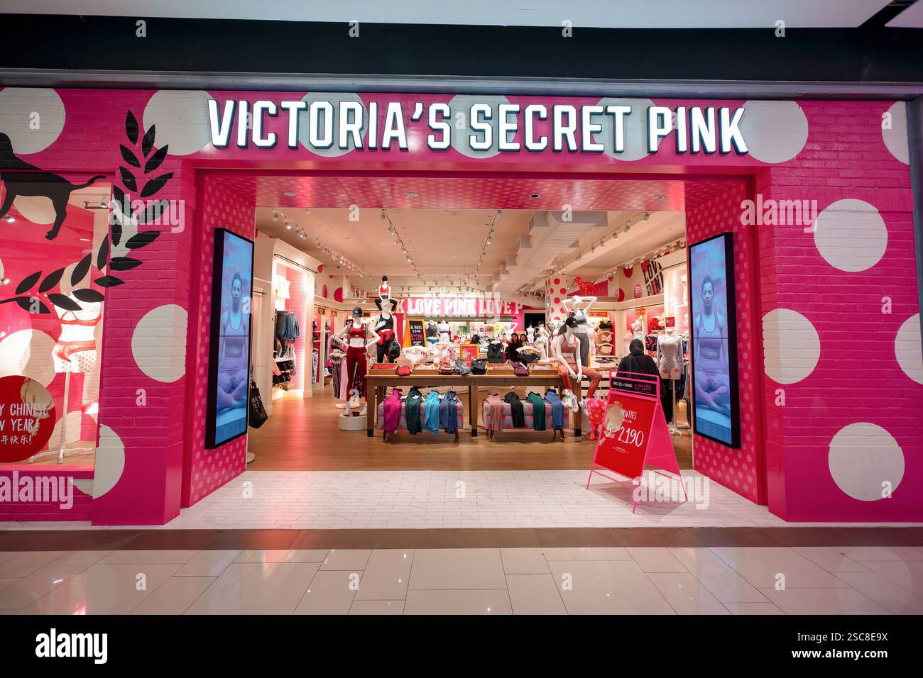 Bangkok, Thailand - January 24, 2020: storefront of Victoria's Secret ...