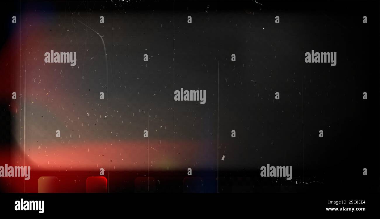 Old film grain effect overlay with vintage scratches, dust particles ...