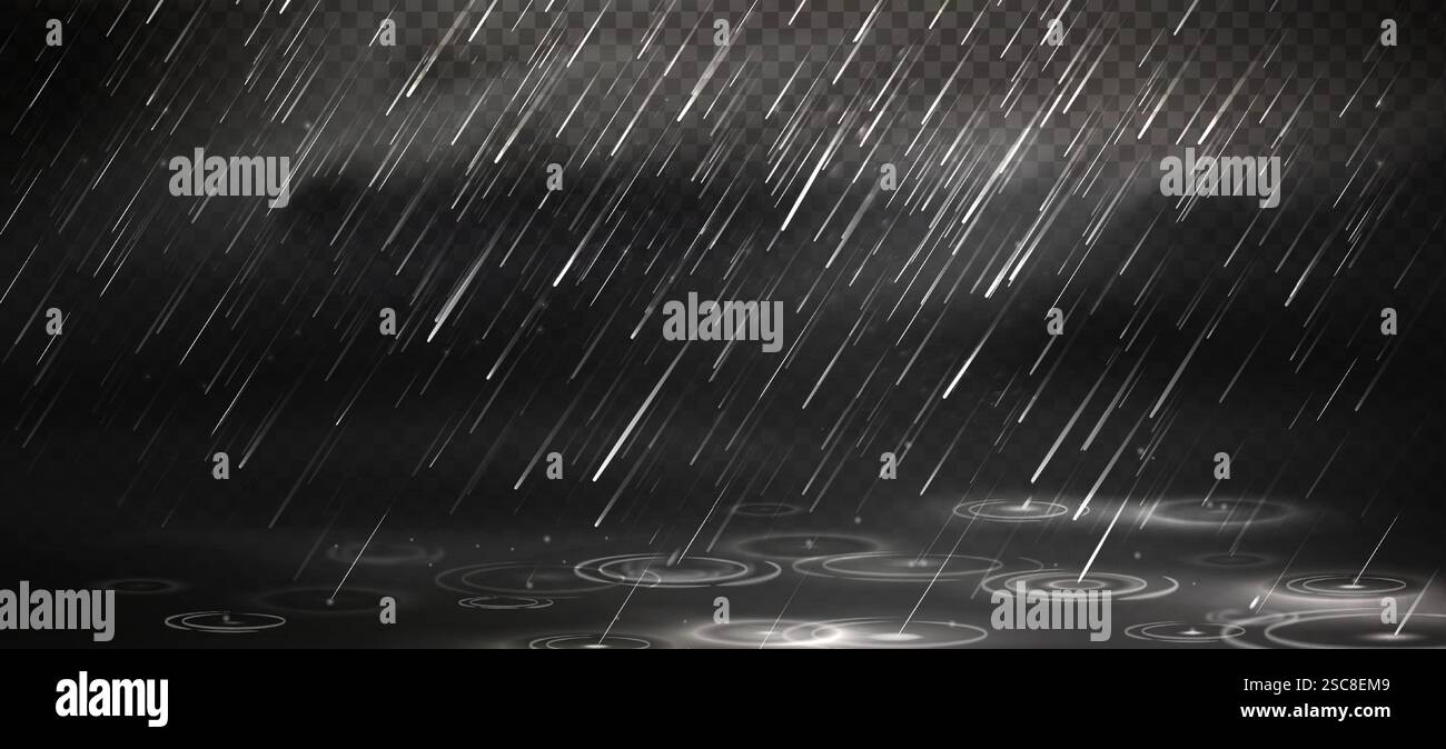 Rainy effect background with diagonal white streaks on dark surface ...