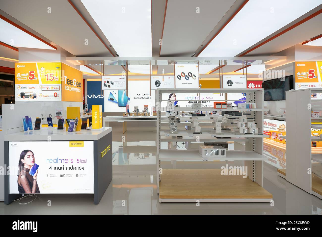Bangkok, Thailand - January 24, 2020: the interior of TG Fone store at ...