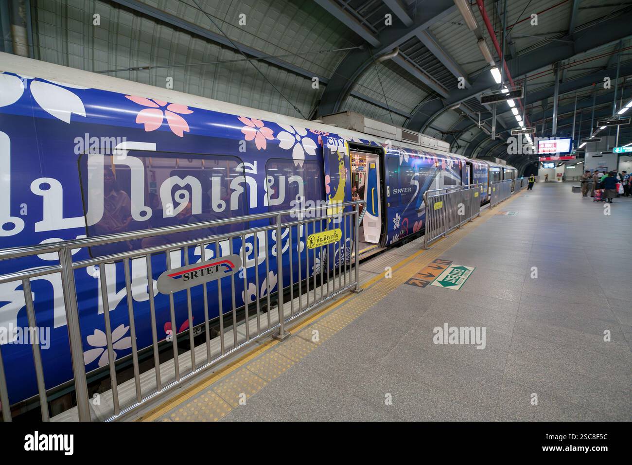 Bangkok, Thailand - January 23, 2020: Airport Rail Link train at ...