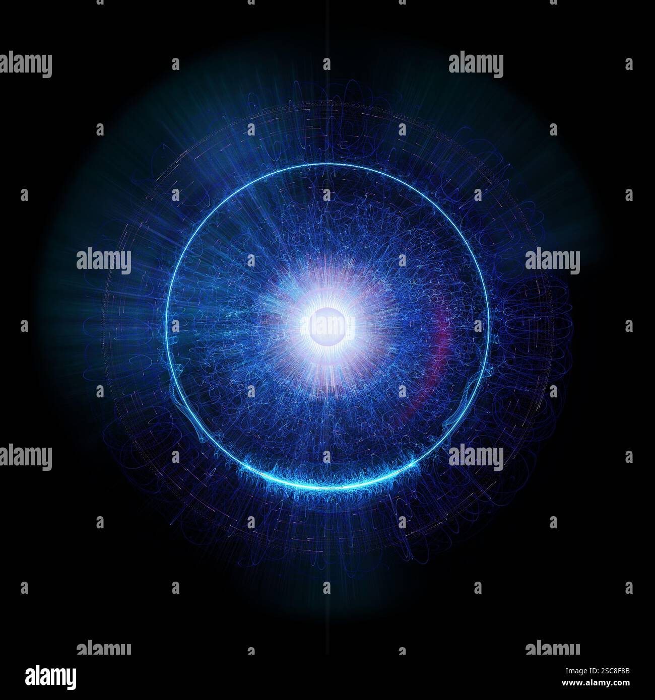 A powerful supernova explosion in the depths of space, capturing the ...