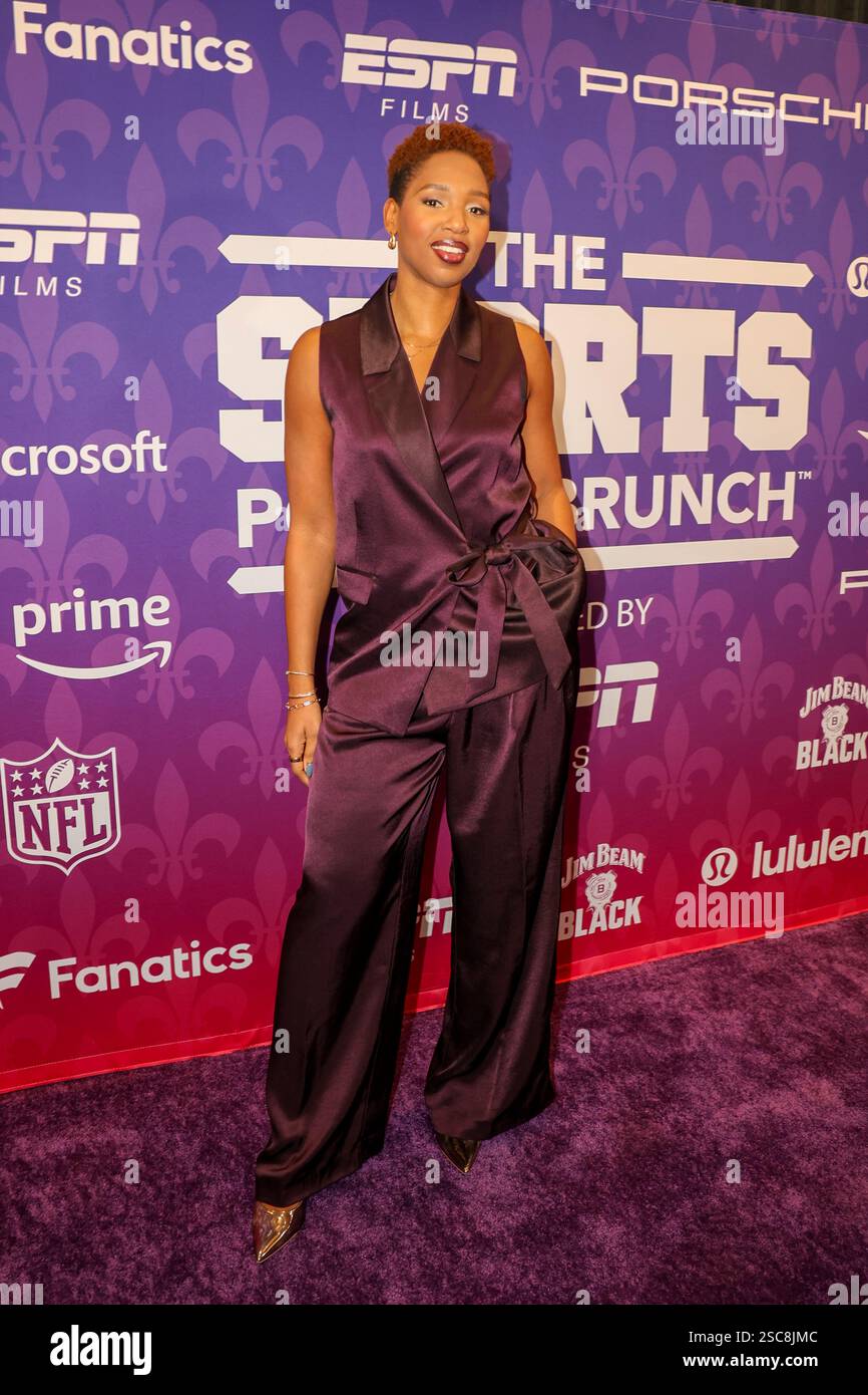 Monica McNutt (ESPN) attend the Purple Carpet of the 6th Annual Sports ...
