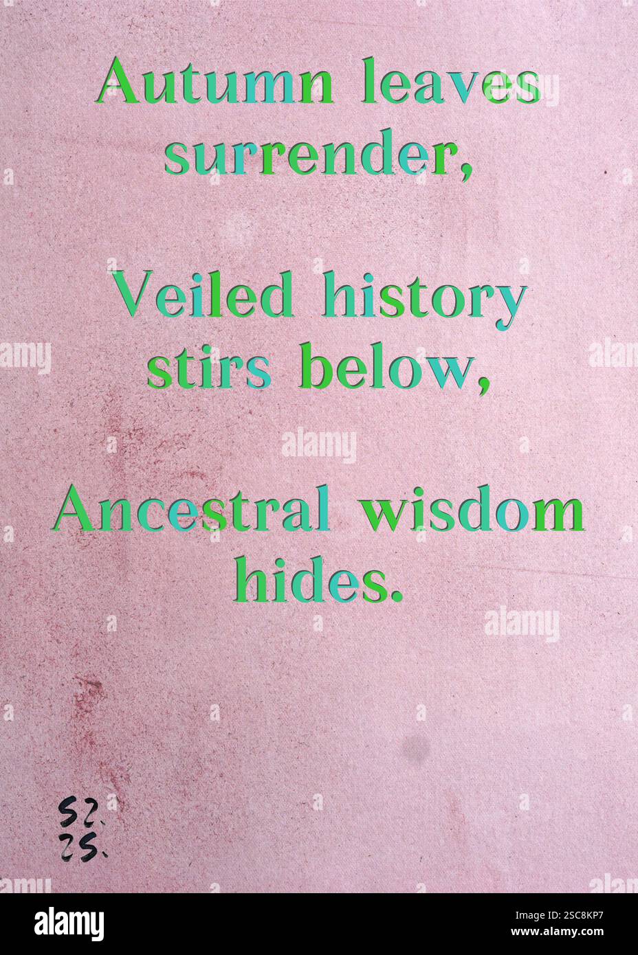 Autumn leaves surrender, Veiled history stirs below, Ancestral wisdom ...
