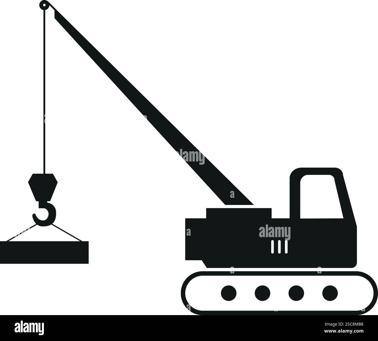 Crane lifting sign. Construction safety signs and symbols Stock Vector ...