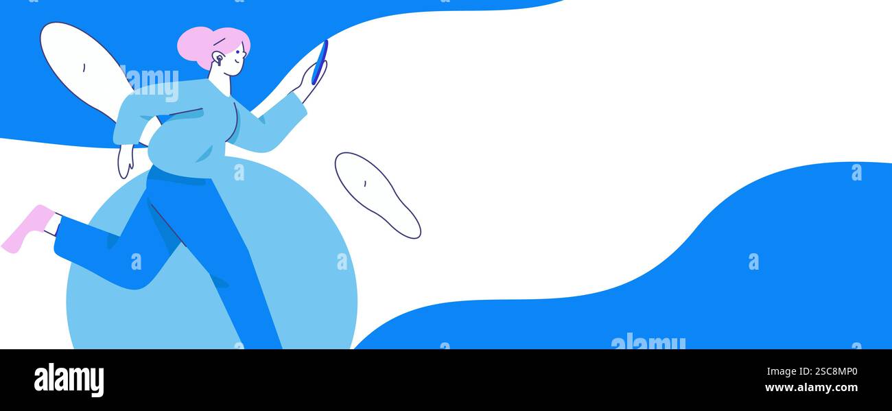 People exercising healthy running vector internet operation ...