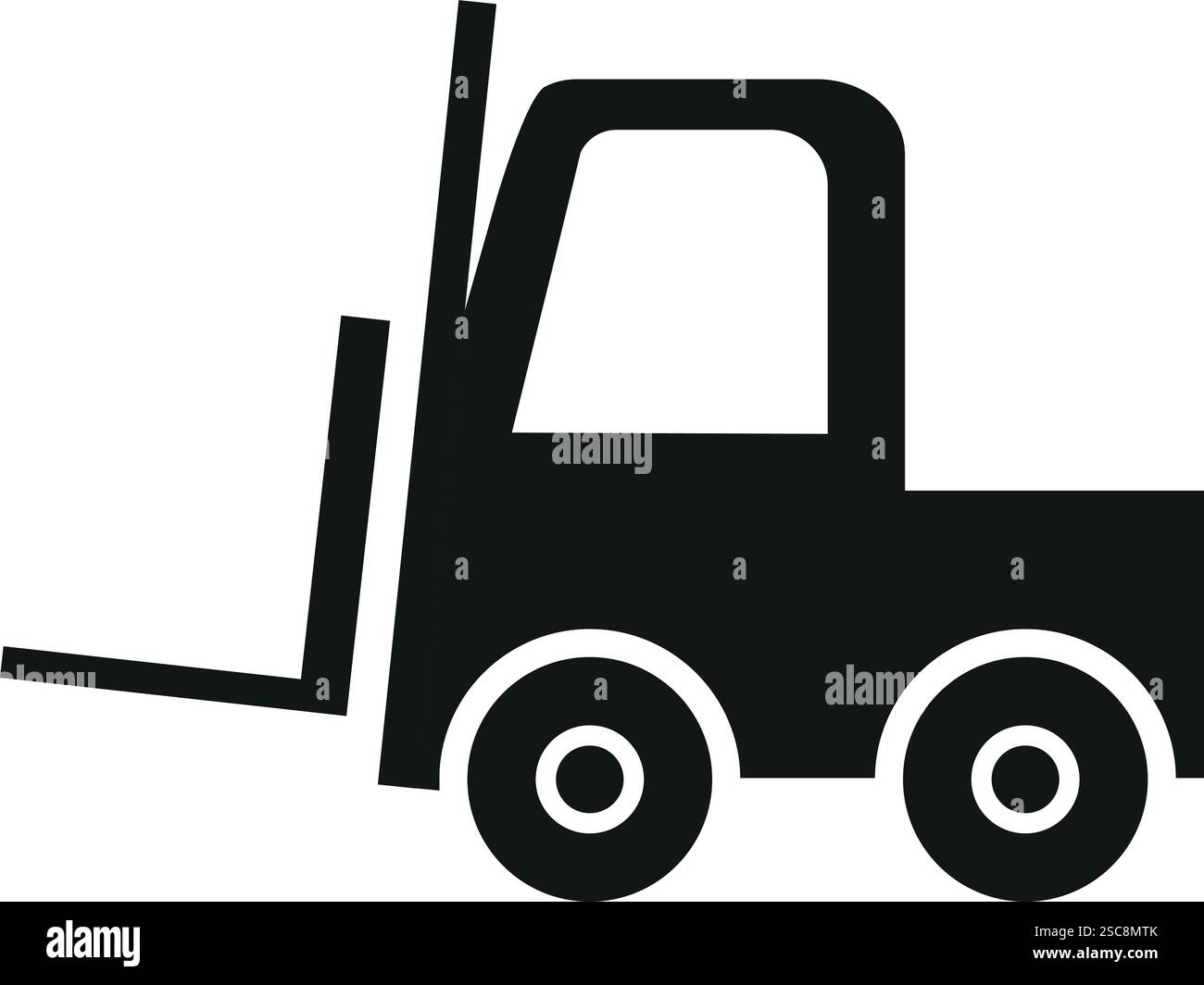 Forklift truck sign. Transport icon signs and symbols Stock Vector ...