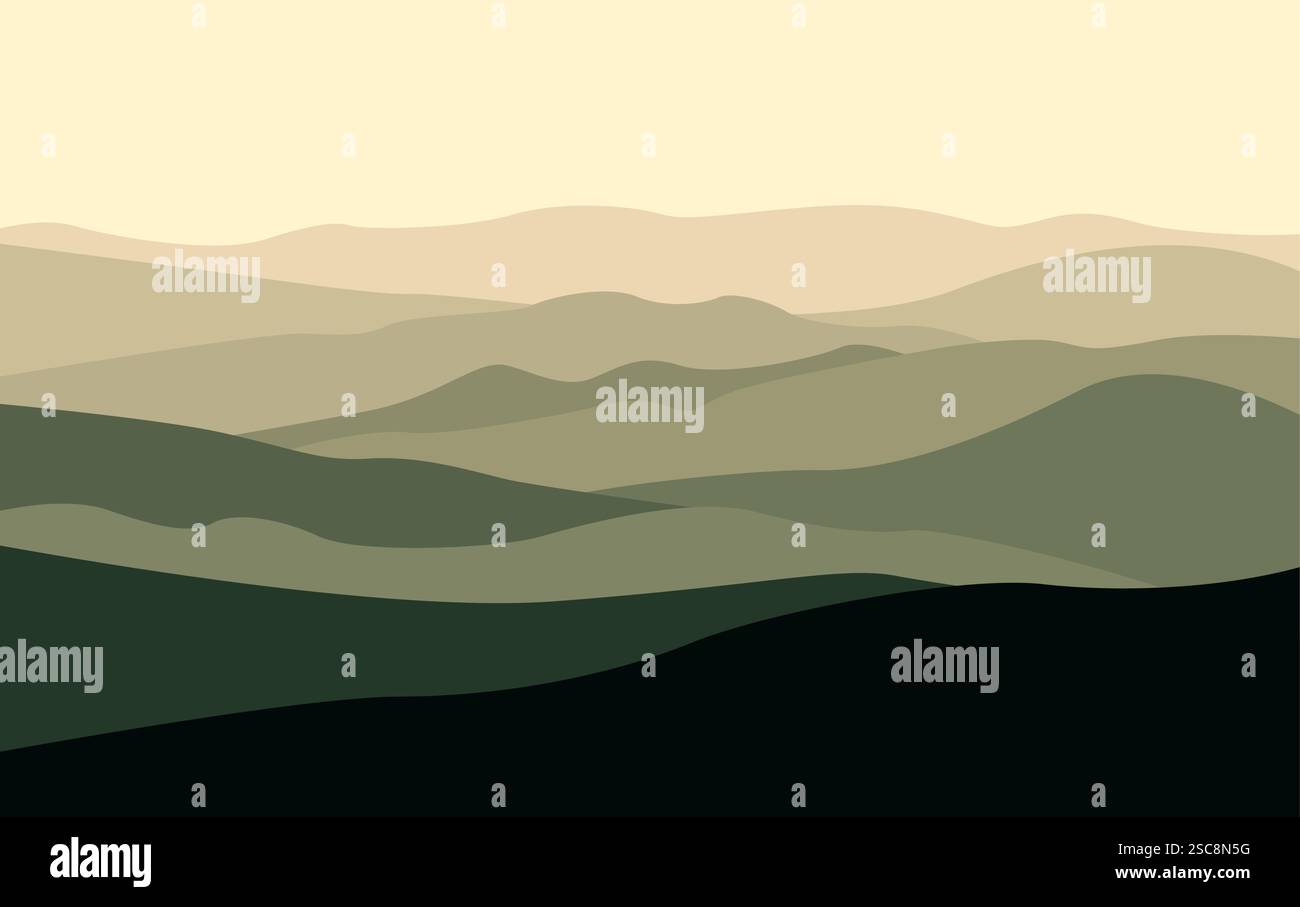 Landscape with mountains, view, nature, mountain range, mountain art ...