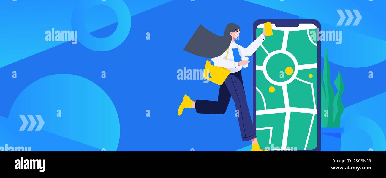 People exercising healthy running vector internet operation ...