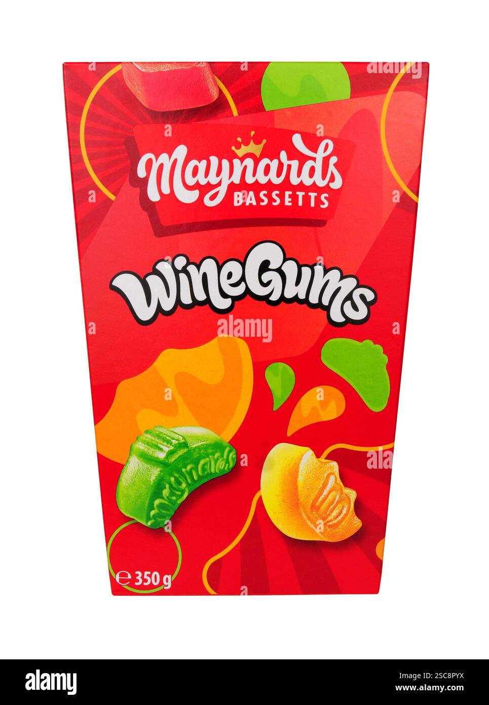 Maynards Bassetts wine gums fruit flavoured gums in a 350g box Stock ...