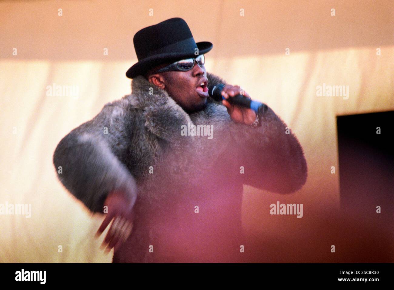 MARK MORRISON, CONCERT, 1996: British singer Mark Morrison at a Red ...