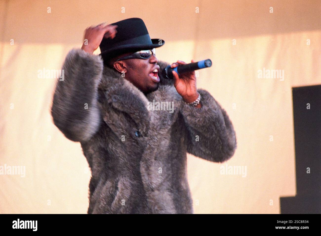 MARK MORRISON, CONCERT, 1996: British singer Mark Morrison at a Red ...