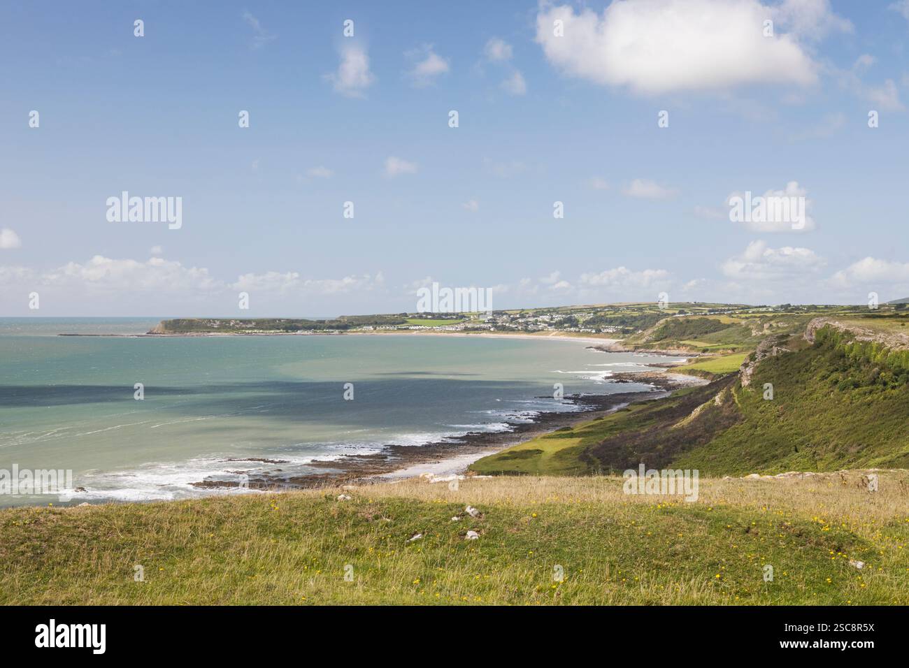 Port Eynon Bay, Gower Peninsula, Swansea, South Wales, UK Stock Photo ...
