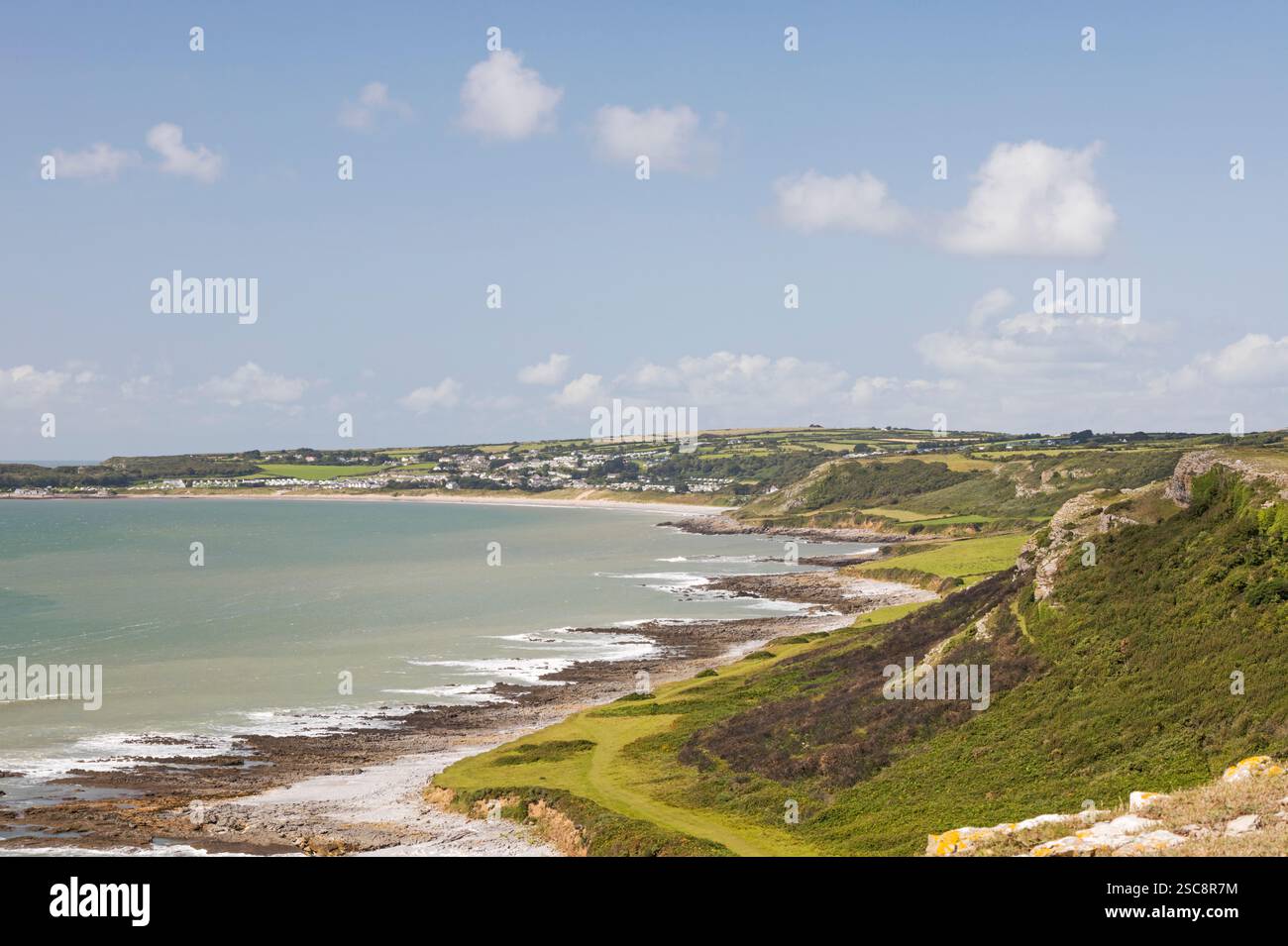 Port Eynon Bay, Gower Peninsula, Swansea, South Wales, UK Stock Photo ...