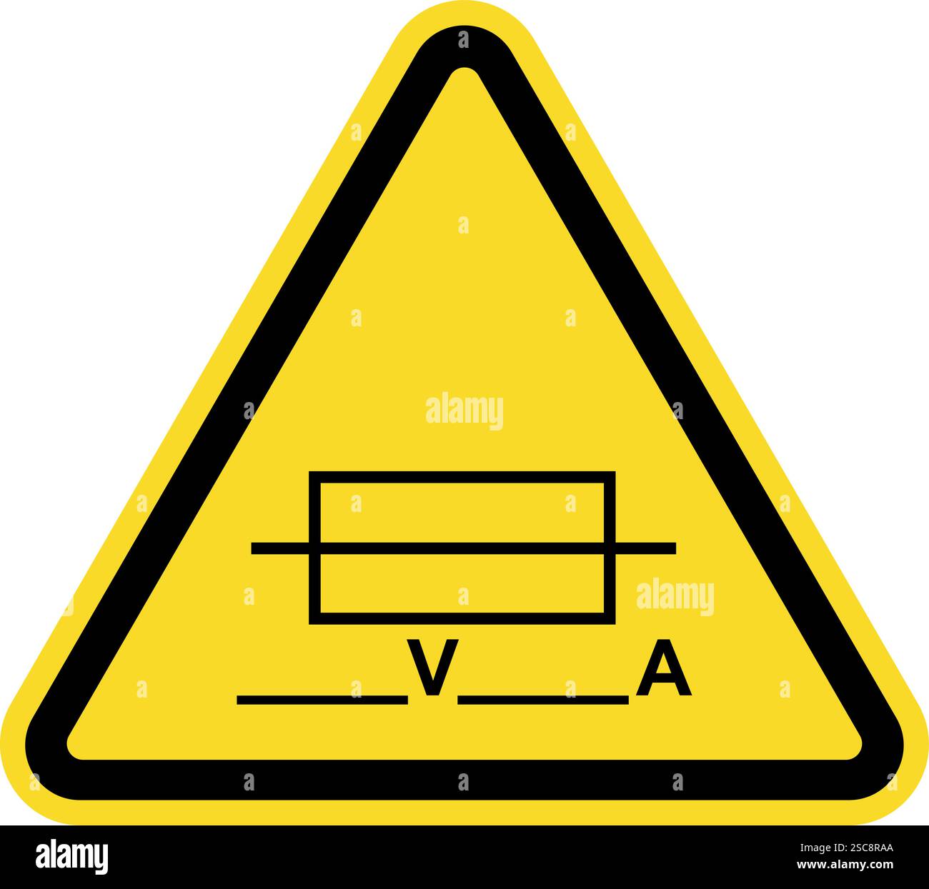Crush hazard closing mold warning sign. Mechanical safety signs and ...