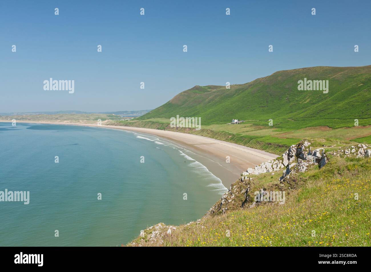 Rhossili Bay, Gower Peninsula, Swansea, South Wales, UK Stock Photo - Alamy