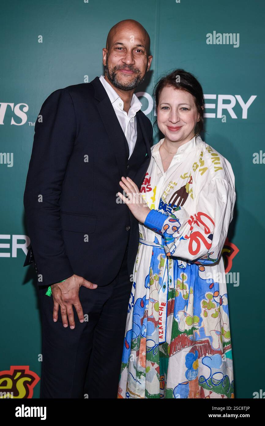 New Orleans, United States. 06th Feb, 2025. Keegan-Michael Key and Elle ...