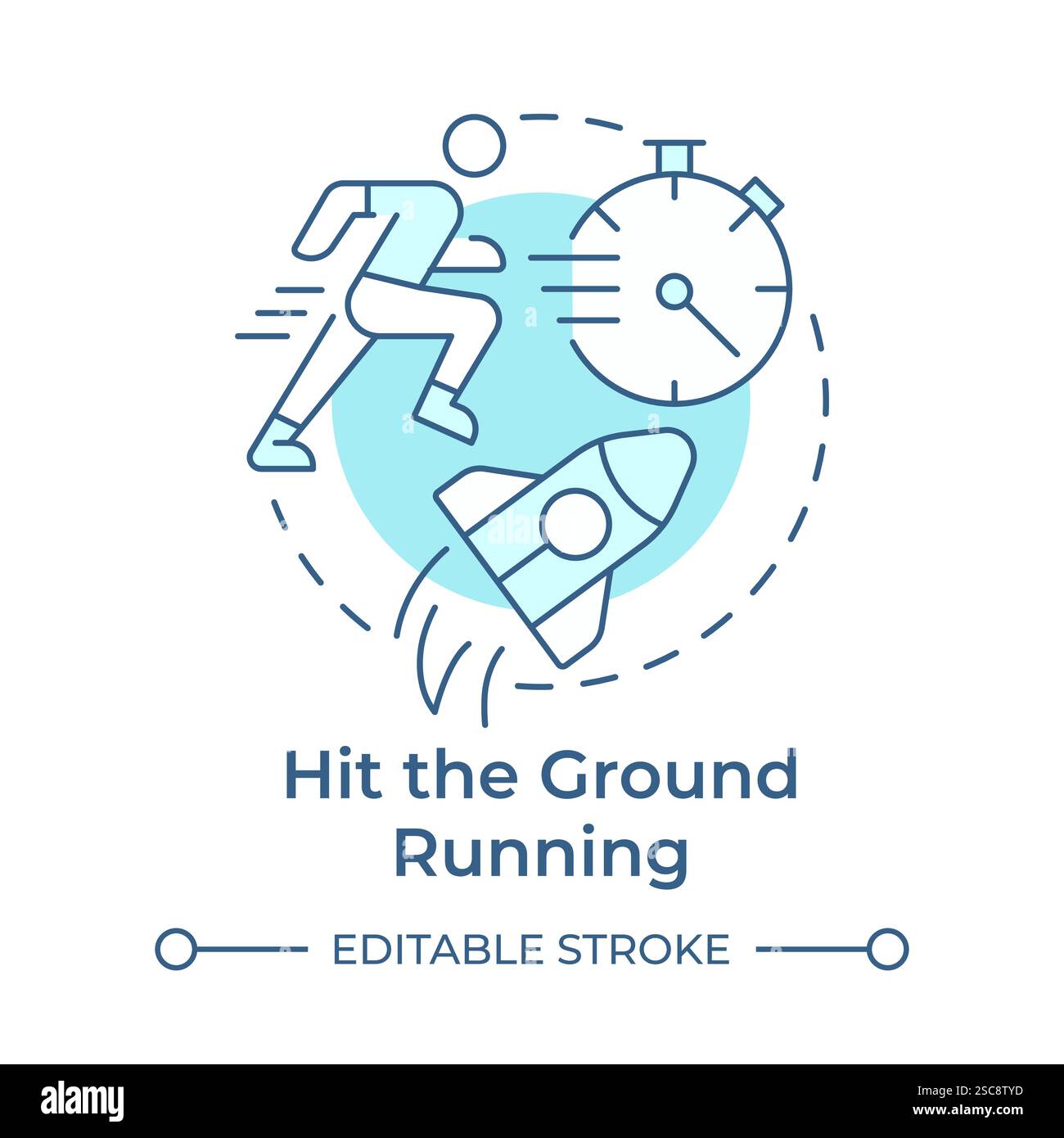 Hit the ground running Cut Out Stock Images & Pictures - Alamy