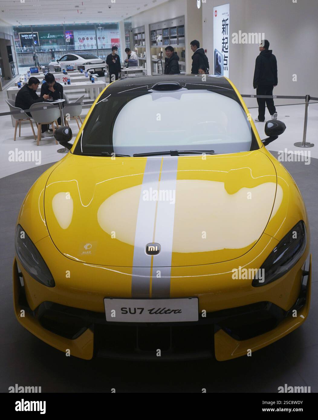 HANGZHOU, CHINA - FEBRUARY 6, 2025 - A Xiaomi SU7 Ultra production car ...