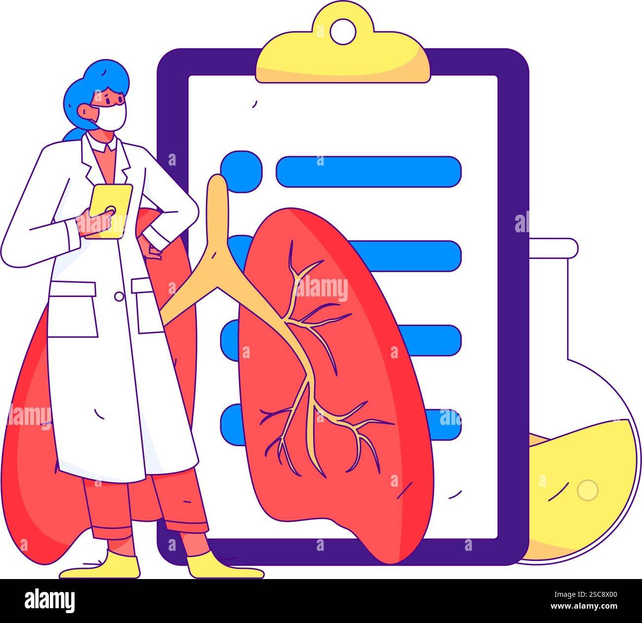 Medical characters fighting the epidemic flat vector concept operation ...