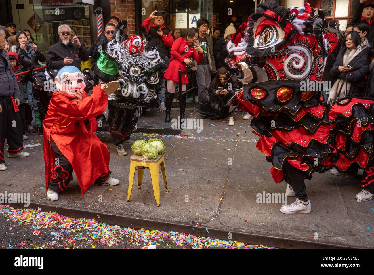 Manhattan, United States. 29th Jan, 2025. Members of the Chinese ...
