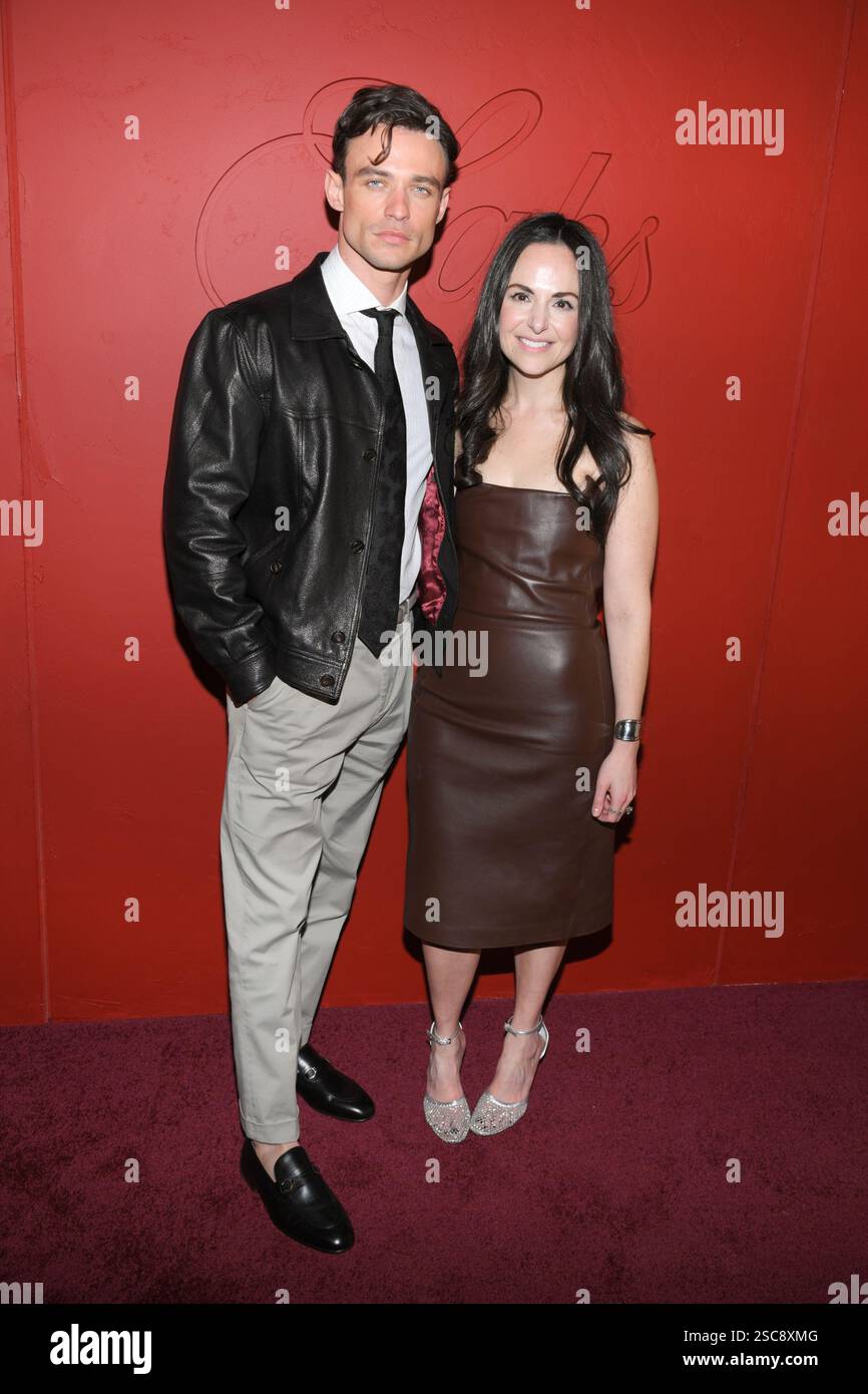 New York, USA. 05th Feb, 2025. Thomas Doherty and Emily Essner attend ...