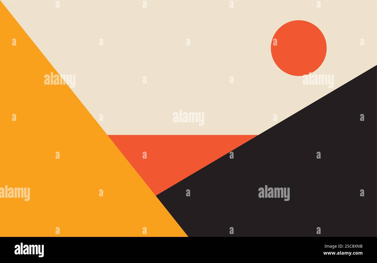 Simple Mountain Art Background Modern Design Suitable For Poster Stock ...