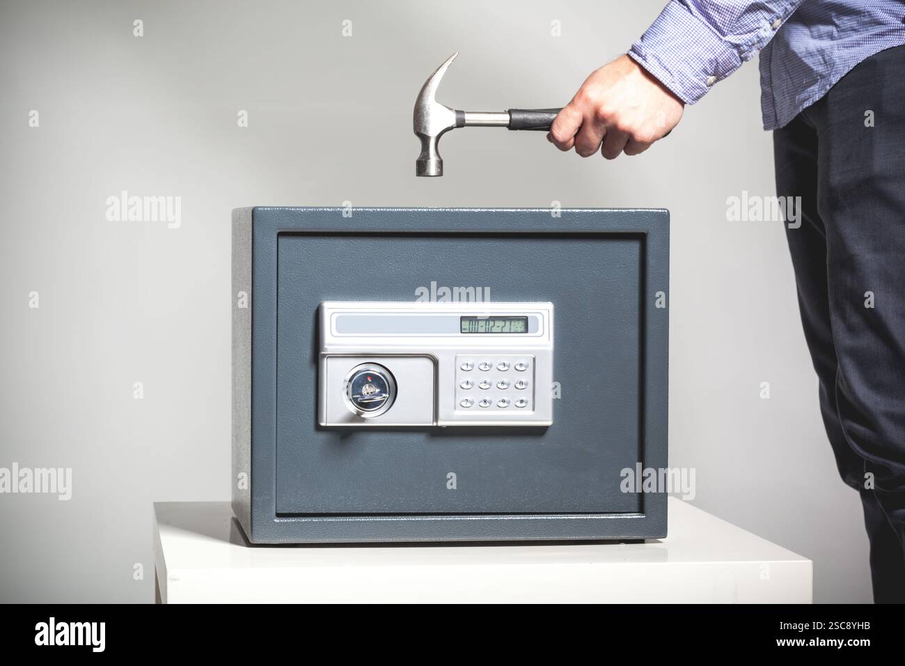 Security Breach - Safe Picking Concept Stock Photo - Alamy