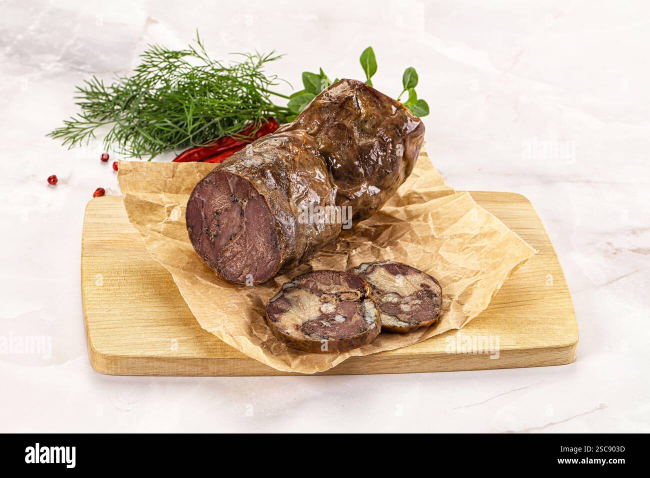 Kazy - traditional Kazakh horse meat sausage Stock Photo - Alamy