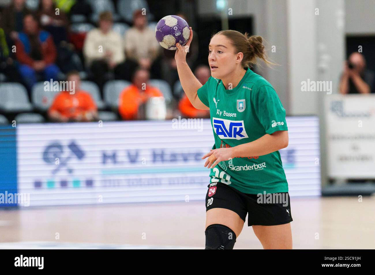 Odense, Denmark. 05th, February 2025. Suna Hansen (20) of Skanderborg ...