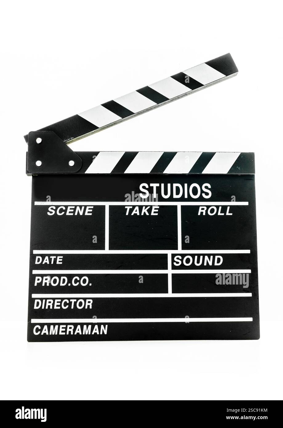Video film clapper board wooden Cut Out Stock Images & Pictures - Alamy