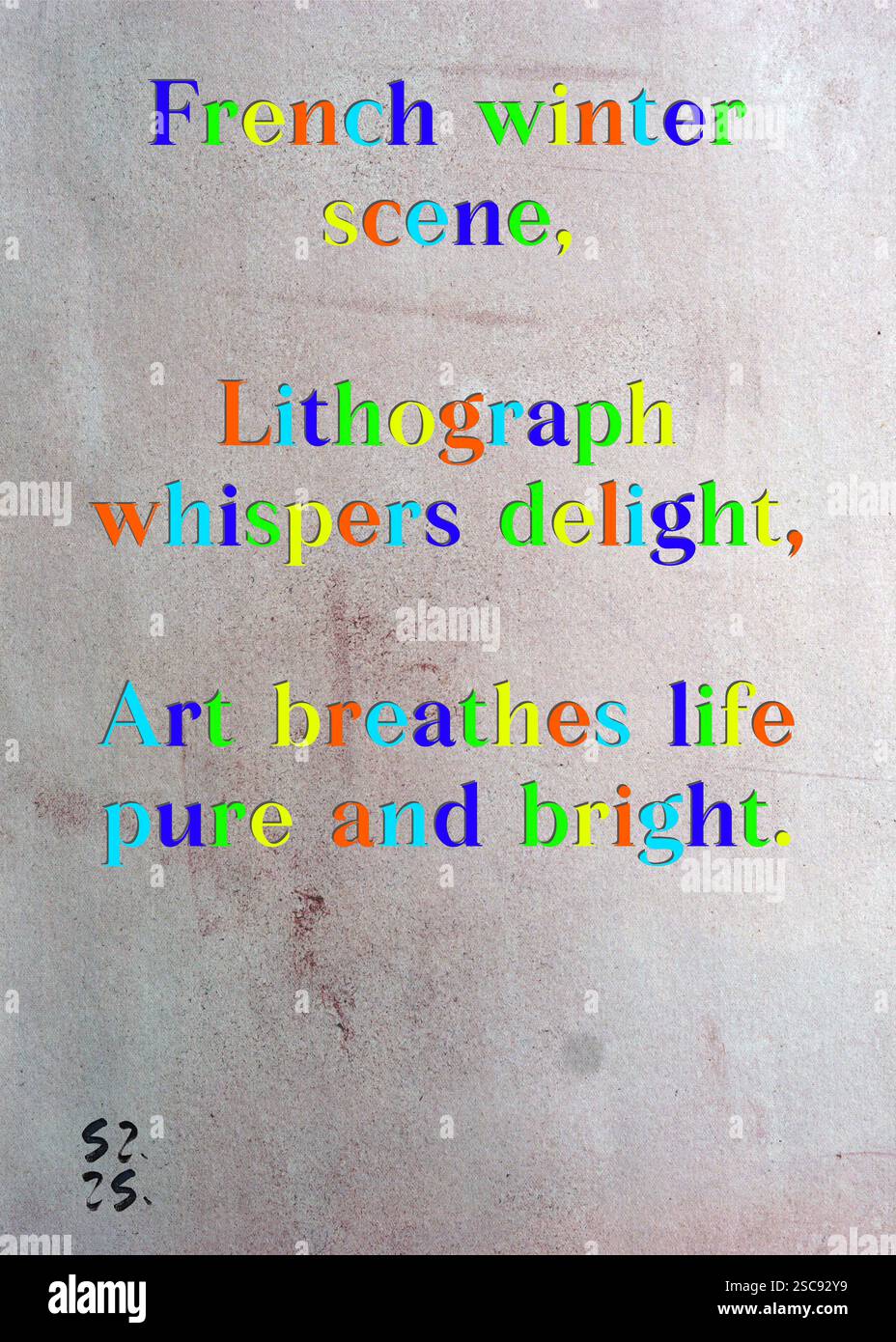 French winter scene, Lithograph whispers delight, Art breathes life ...