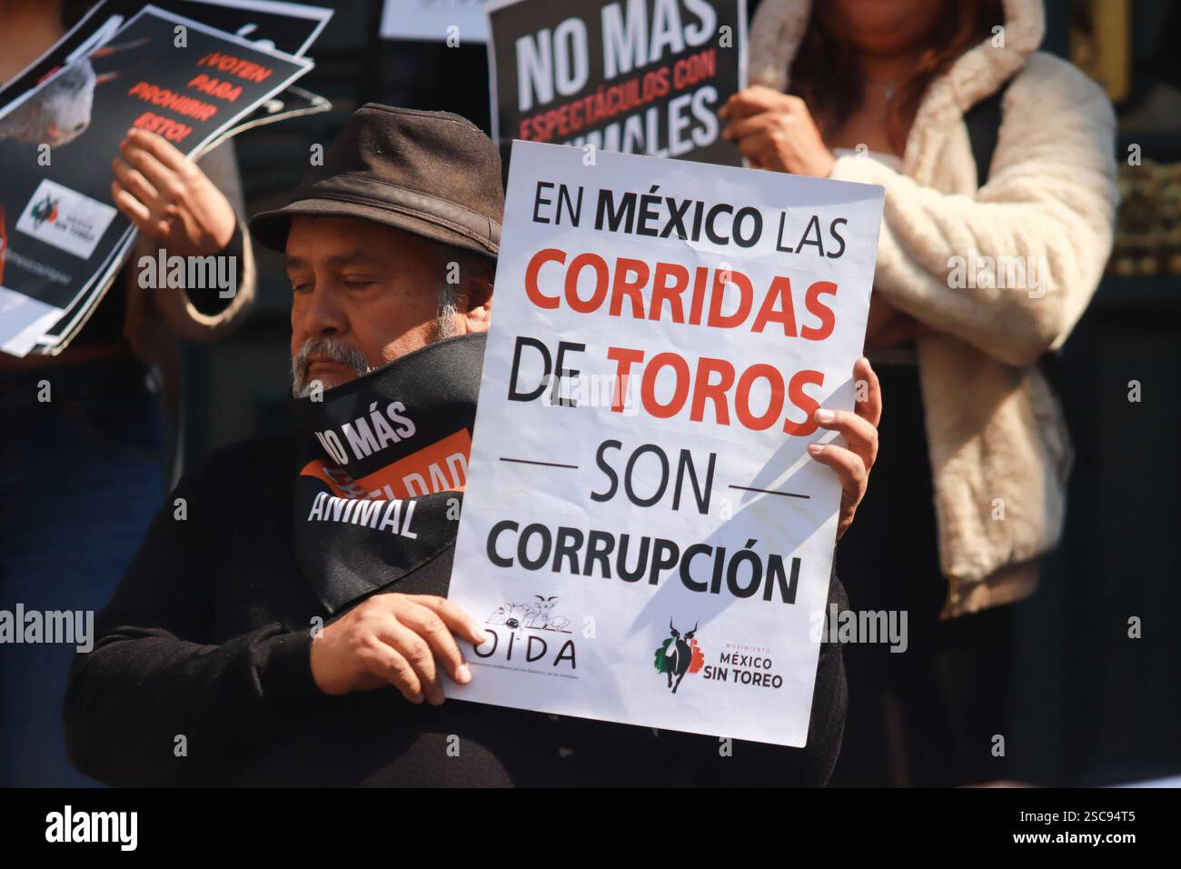 Activist Protest Against Bullfighting in Mexico Animal rights activists ...