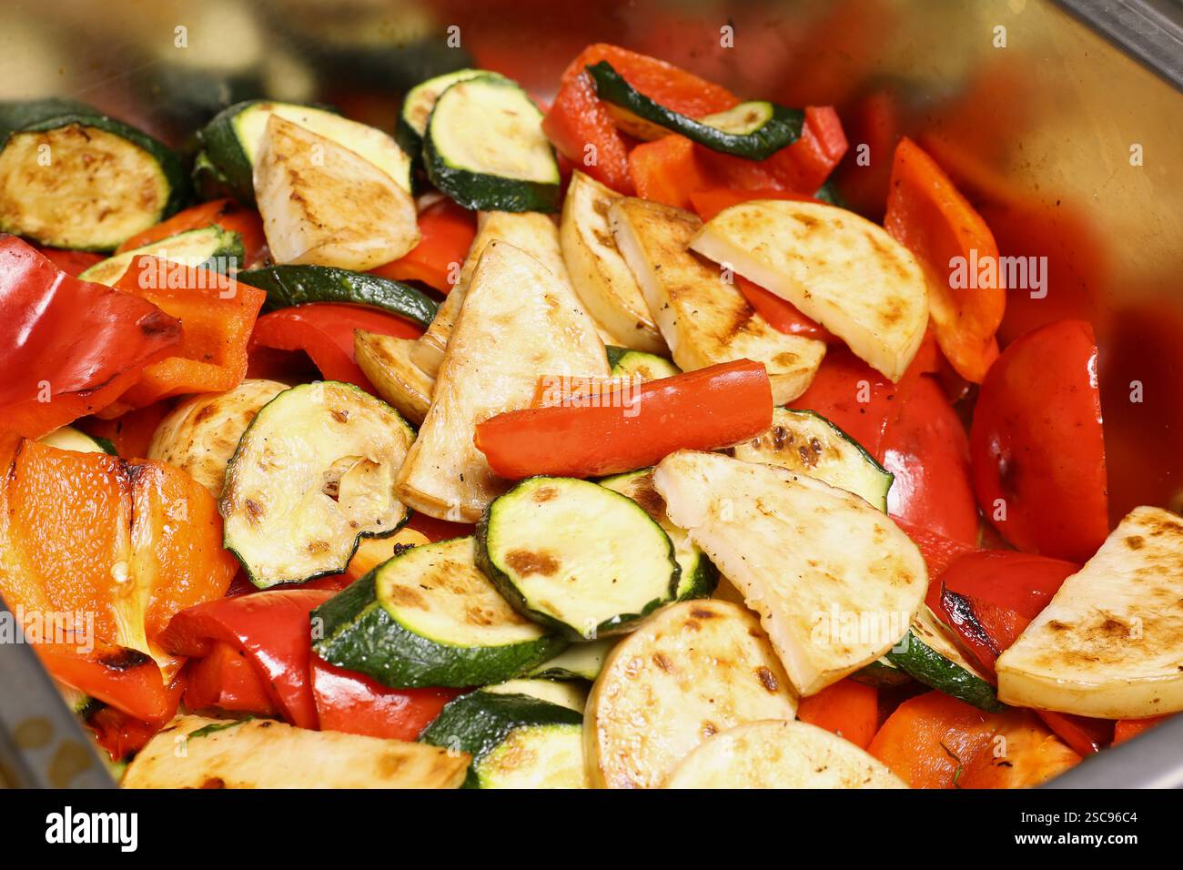 Oven Roasted Mixed Vegetables Stock Photo - Alamy