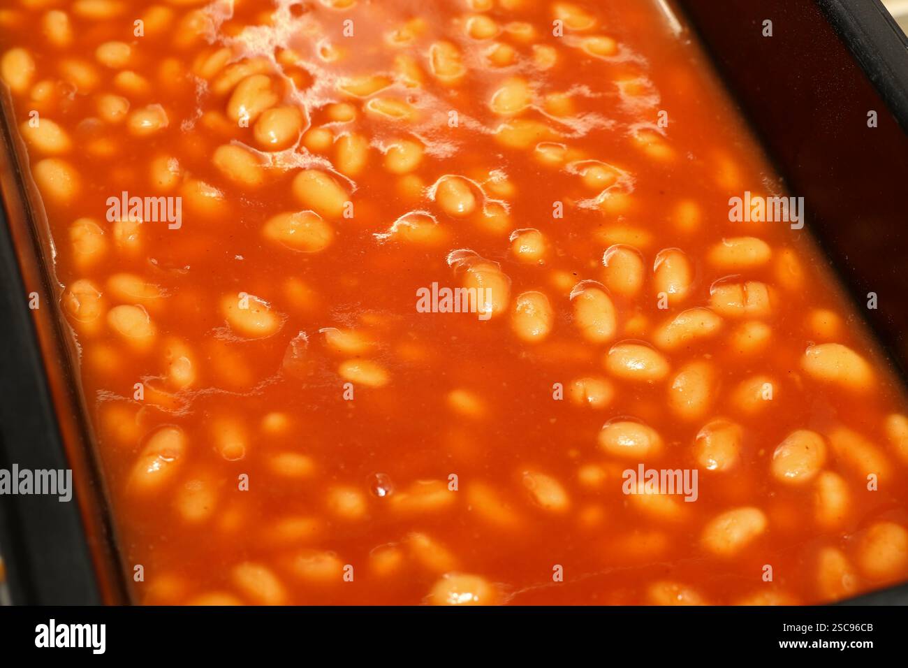 Baked Beans in Tomato Sauce Stock Photo - Alamy