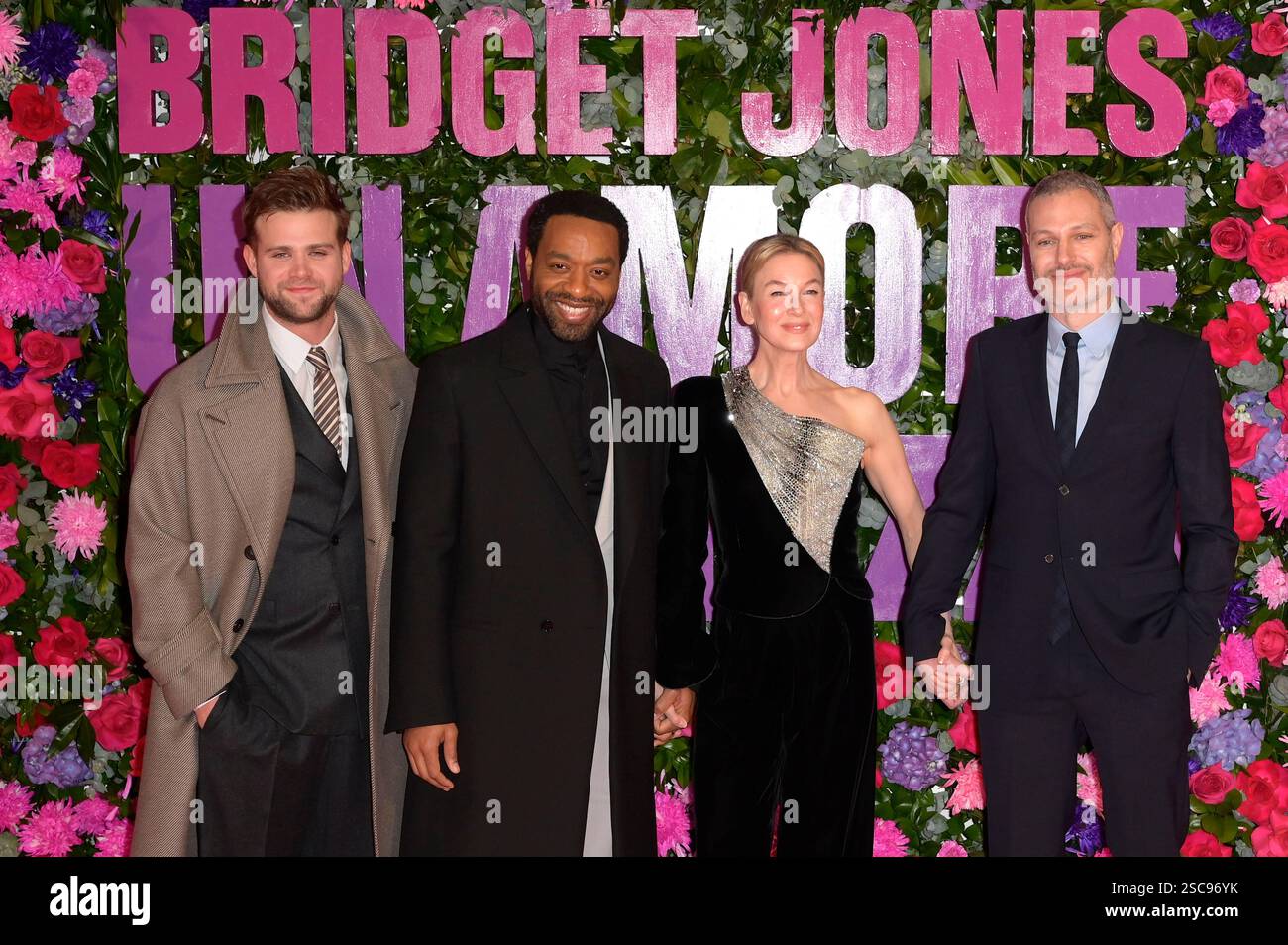 Leo Woodall, Chiwetel Ejiofor, Renée Zellweger und Michael Morris bei ...