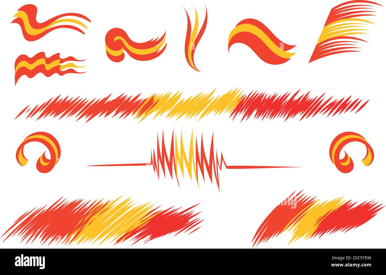 Vector logo set of Spain flag icon. Flat style Stock Vector Image & Art ...