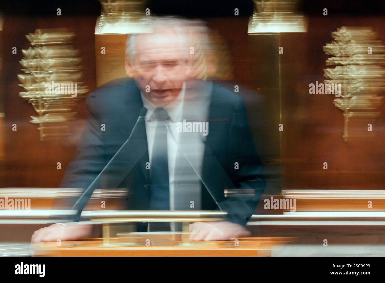French Prime Minister Francois Bayrou during a debate ahead a vote on a ...