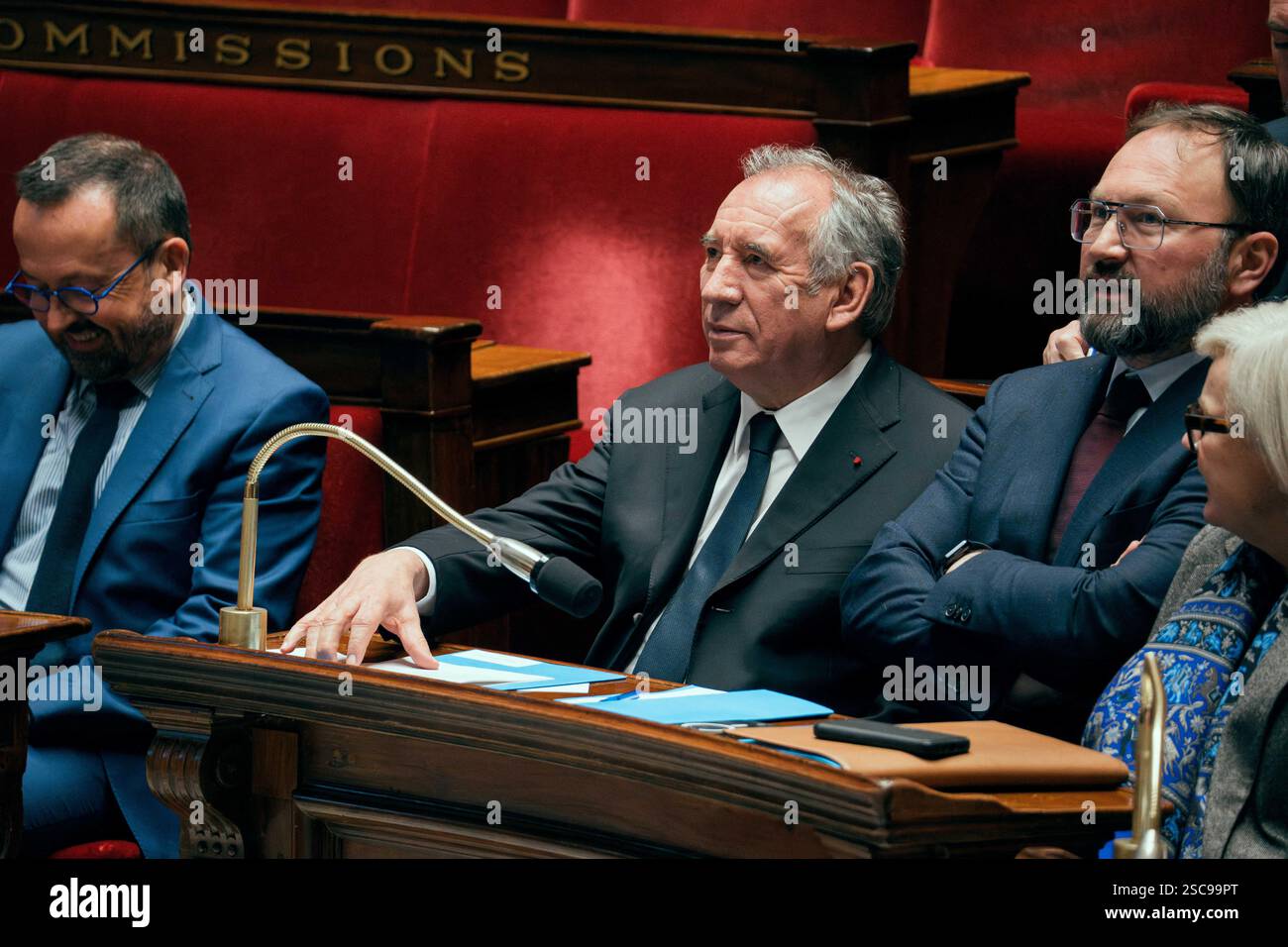 French Prime Minister Francois Bayrou during a debate ahead a vote on a ...