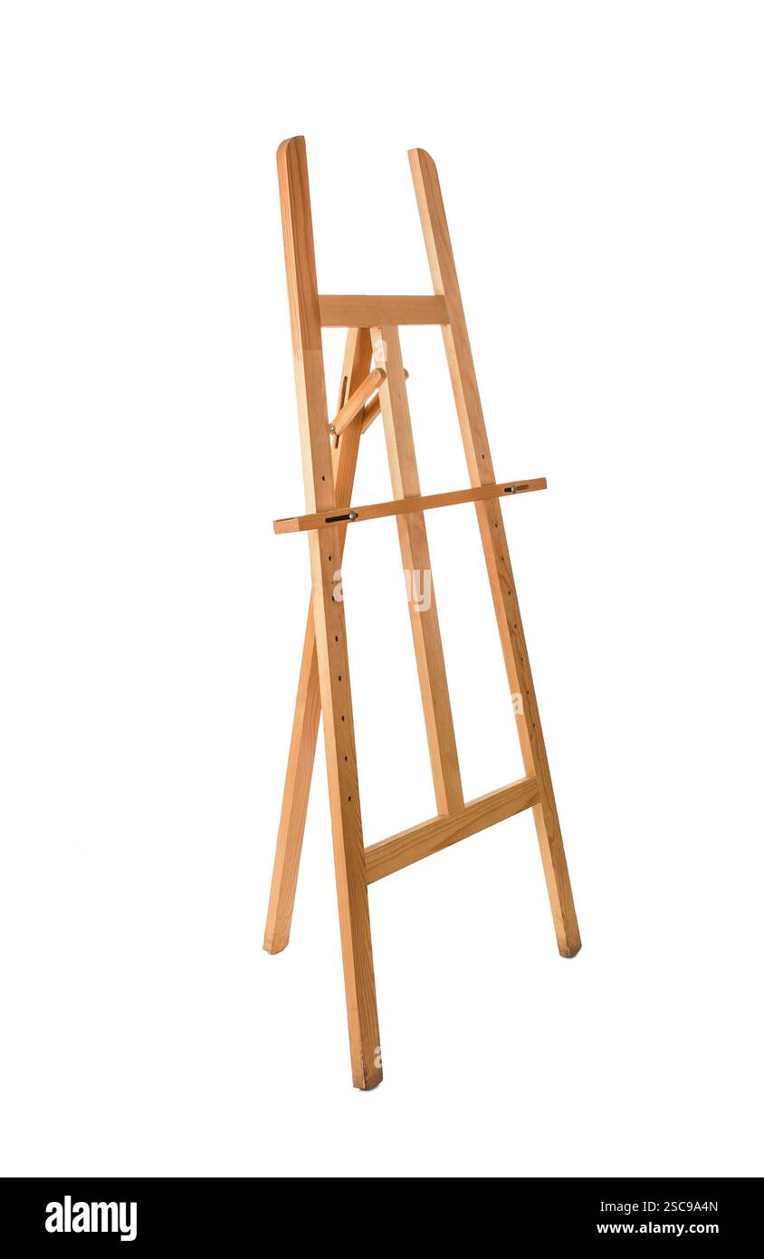 The Easel isolated on a white background Stock Photo - Alamy
